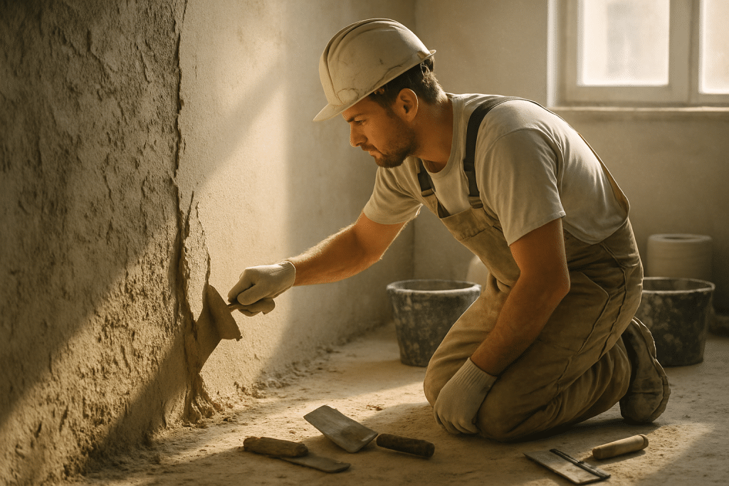 Réaliser un enduit de mortier : astuces pour vos murs intérieurs et ...